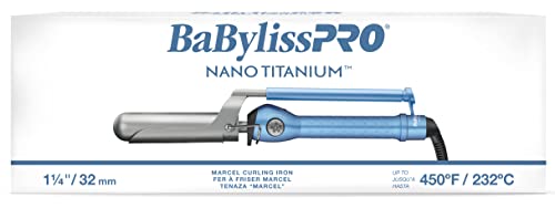 BabylissPRO Nano Titanium 1¼" Marcel Curling Iron, 1 ¼ Inch (Pack of 1)