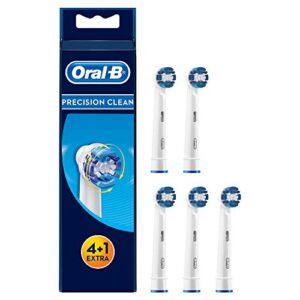 oral-b precision clean rechargeable electric toothbrush heads – 5 count (pack of 1 )