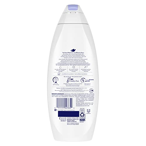 Dove Irritation Care Body Wash For Sensitive Skin and Eczema-Prone Skin Fragrance & Sulfate Free Ultra-Moisturizing for Dry, Itchy Skin 22 oz 4 Count