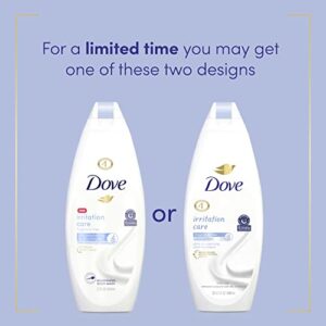 Dove Irritation Care Body Wash For Sensitive Skin and Eczema-Prone Skin Fragrance & Sulfate Free Ultra-Moisturizing for Dry, Itchy Skin 22 oz 4 Count