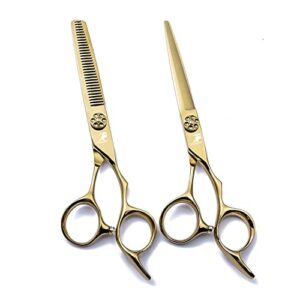 hair cutting scissors, 6.0 inch golden professional japan 440c hair cutting scissor – salon right-hand razor edge barber scissors, hand sharpened