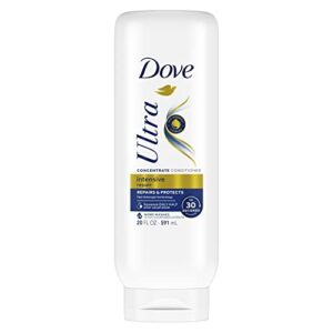 dove ultra intensive repair concentrate conditioner for damaged hair fast detangle technology repairs and protects in 30 seconds with 2x more washes 20 oz