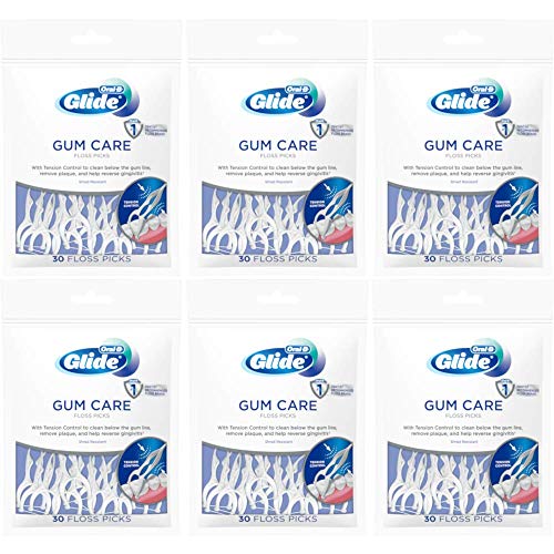 Oral-B Glide Floss Picks-30 count (Pack of 6)