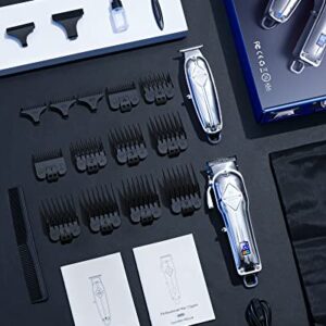 Limural Professional Hair Clippers and Trimmer Kit for Men - Cordless Barber Clipper + T Blade Outliner, Complete Hair Cutting Kits with 13 Premium Guards, LED Display, Taper Lever & 5 Hrs Runtime