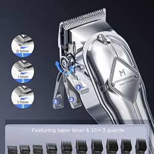 Limural Professional Hair Clippers and Trimmer Kit for Men - Cordless Barber Clipper + T Blade Outliner, Complete Hair Cutting Kits with 13 Premium Guards, LED Display, Taper Lever & 5 Hrs Runtime