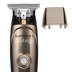 GAMMA+ Protege Cordless Clipper and Trimmer Combo Set, Barbers, Micro USB, Taper Blade, Guards, Great Beginner Set Men or Women, Matte Metallic Gunmetal