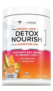 nourishing gut cleanse and detox powder – invigorating gut health powder detox drink with apple cider vinegar and digestive enzymes for better energy digestion and bloating relief for women and men