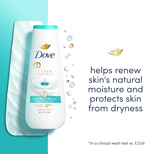 Dove Body Wash For All Skin Types Care & Protect Antibacterial Protects from Dryness 20 oz