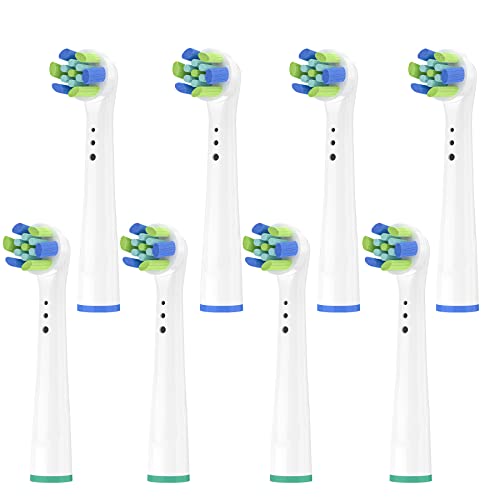 Replacement Toothbrush Heads Compatible with Oral B Braun Electric Tooth Brush, for Deep Cleaning, Effective Whitening Replacement Heads Refills, 8 Pack