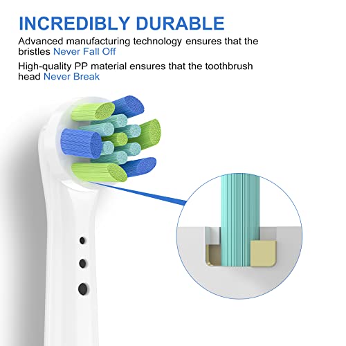 Replacement Toothbrush Heads Compatible with Oral B Braun Electric Tooth Brush, for Deep Cleaning, Effective Whitening Replacement Heads Refills, 8 Pack