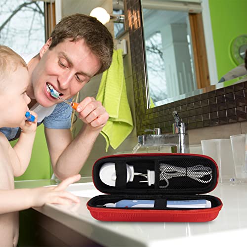 Soicpic Electric Toothbrush Travel case, Fits for Oral-B Pro 500/600/650/1000/1500/2000/3000/3500/5500/Pro-Health, Smart 1500/3000/5000, Genius X Limited/6000/7000/7500/8000/9600 (Case Only). Red