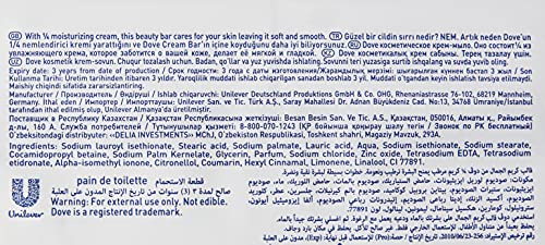 Dove Beauty Cream Bar, Unisex Soap, Multi, 4 Count