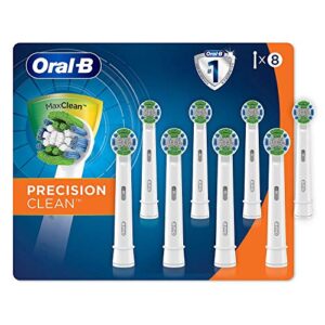 oral b oral-b precision clean replacement brush heads, 8-pack