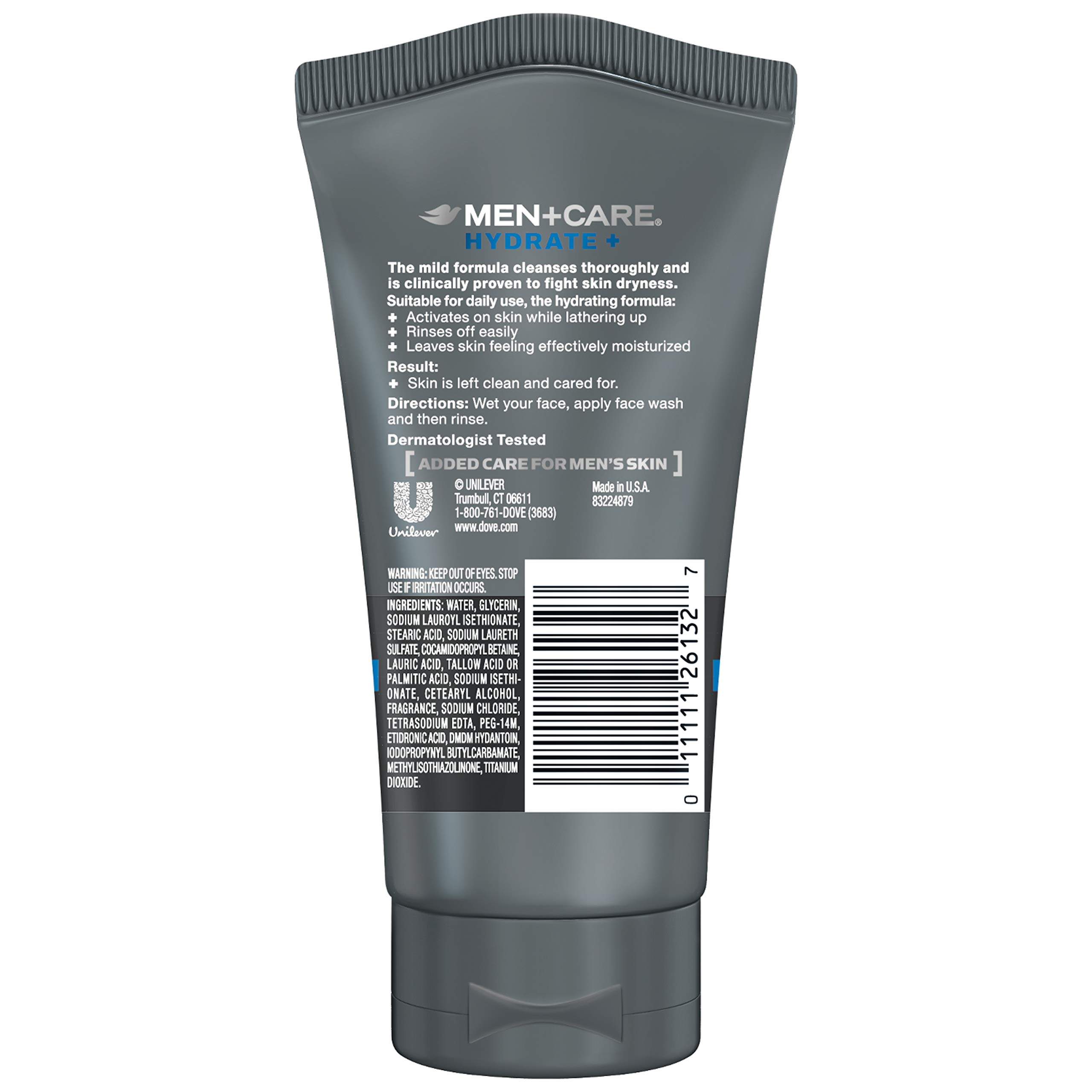 DOVE MEN + CARE Face Wash Hydrate Plus, 5 Fl Oz