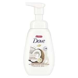 dove foaming hand wash coconut water & almond milk effectively washes away bacteria while nourishing your skin 6.8 oz