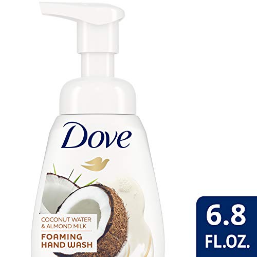 Dove Foaming Hand Wash Coconut Water & Almond Milk Effectively Washes Away Bacteria While Nourishing Your Skin 6.8 oz