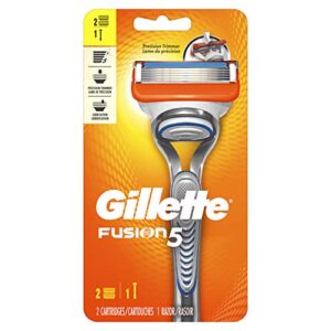 gillette fusion5 men’s razor handle + 2 blade refills