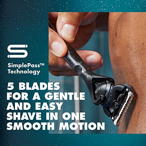 Gillette Intimate Manscape Razor for Men, Men’s Pubic Razor, Manscaping, Gentle and Easy to Use, Designed For Pubic Hair, 1 Razor Handle, 2 Razor Blade Refills, Manscaping Body Razor, Mens Razor