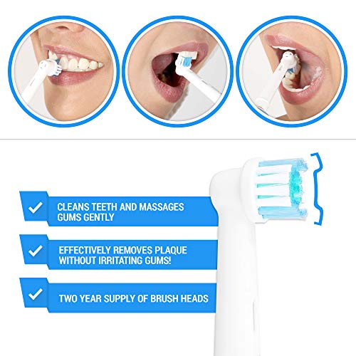 Mr. Dental Premium Oral-B Braun Compatible Replacement Toothbrush Heads 8 pack (2 year supply) for Superior Care, Soft Bristles.