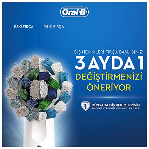 Oral-B Precision Clean Brush Heads with Bacterial Protection - Prevents Bacterial Growth on Bristles