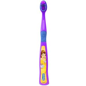 Oral-B Princess Toothbrush for Little Girls, Children 3+, Extra Soft (Characters Vary) - Pack of 4