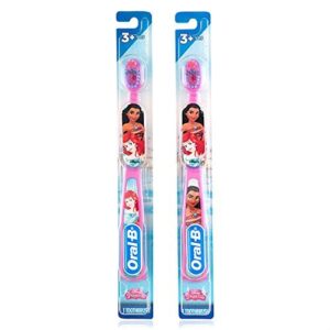 Oral-B Princess Toothbrush for Little Girls, Children 3+, Extra Soft (Characters Vary) - Pack of 4