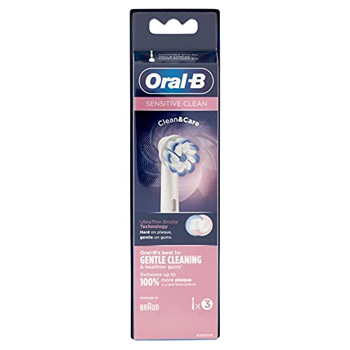 Oral-B Sensitive Clean Replacement Heads for Electric Toothbrush (Pack of 3)