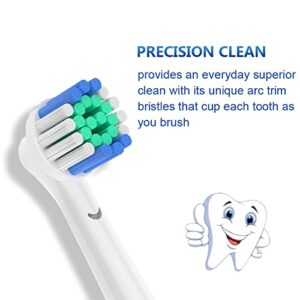 16 Count Replacement Brush Heads Compatible with Oral B Braun Electric Toothbrush, Deep and Precise Cleaning.