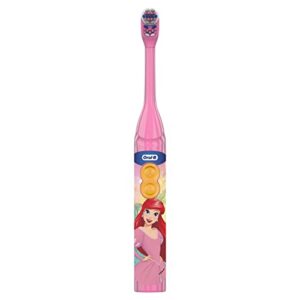 Oral-B Kid's Battery Toothbrush Featuring Disney's Little Mermaid, Soft Bristles, for Kids 3+