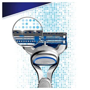 Gillette SkinGuard Sensitive Razor Blades Men, Pack of 8 Razor Blade Refills with Precision Trimmer, Fits Fusion Handles