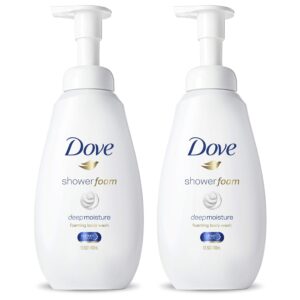 Dove Instant Foaming Body Wash for Soft, Smooth Skin Deep Moisture Cleanser That Effectively Washes Away Bacteria While Nourishing Your Skin,13.5 oz (Pack of 2)