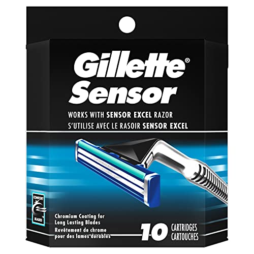 Gillette Sensor Men's Razor Blades – 10 Refills