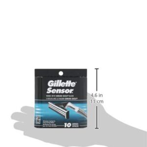 Gillette Sensor Men's Razor Blades – 10 Refills