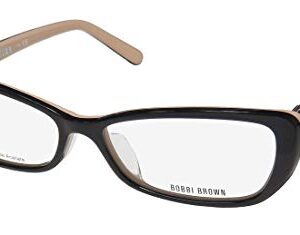 Bobbi Brown The Devin Womens/Ladies Cat Eye Full-rim Spring Hinges Authentic Eyeglasses/Eye Glasses (54-15-135, Black Nude)