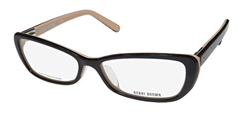 Bobbi Brown The Devin Womens/Ladies Cat Eye Full-rim Spring Hinges Authentic Eyeglasses/Eye Glasses (54-15-135, Black Nude)