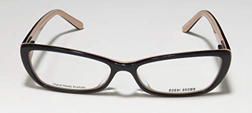 Bobbi Brown The Devin Womens/Ladies Cat Eye Full-rim Spring Hinges Authentic Eyeglasses/Eye Glasses (54-15-135, Black Nude)