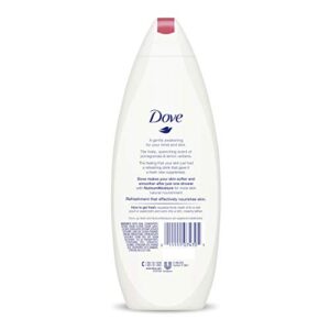 Dove Body Wash for Softer, Smoother Skin After Just One Use Rejuvenating Pomegranate and Hibiscus Tea Effectively Washes Away Bacteria While Nourishing Your Skin, 22 Fl Ounce (Pack of 4)