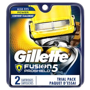 gillette proshield mens razor blade, 2 count