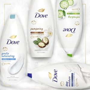 Dove Body Wash Instantly Reveals Visibly Smoother Skin Gentle Exfoliating Effectively Washes Away Bacteria While Nourishing Your Skin 22 oz 4 Count