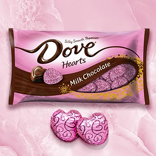 DOVE PROMISES Valentine Milk Chocolate Candy Hearts 8.87-Ounce Bag