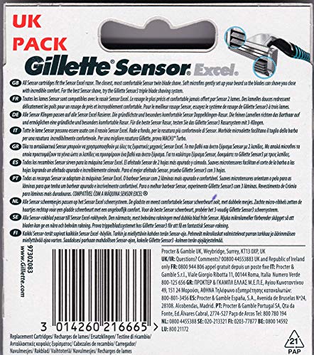 Gillette Sensor Excel-50 Count (5 x 10)