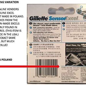 Gillette Sensor Excel-50 Count (5 x 10)