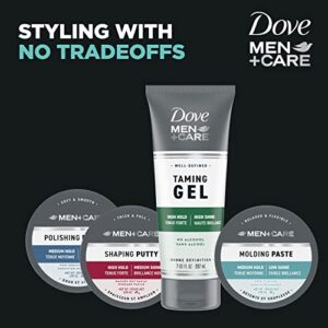 Dove Men+Care Styling Aid Hair Product for a Medium Hold Sculpting Hair Paste Hair Styling for a Textured Look With A Matte Finish 1.75 Ounce (Pack of 3)