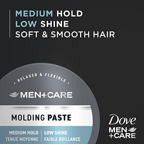 Dove Men+Care Styling Aid Hair Product for a Medium Hold Sculpting Hair Paste Hair Styling for a Textured Look With A Matte Finish 1.75 Ounce (Pack of 3)