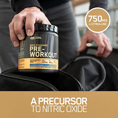 Optimum Nutrition Gold Standard Pre Workout with Creatine, Beta-Alanine, and Caffeine for Energy, Flavor: Green Apple, 30 Servings (Packaging May Vary), Powder