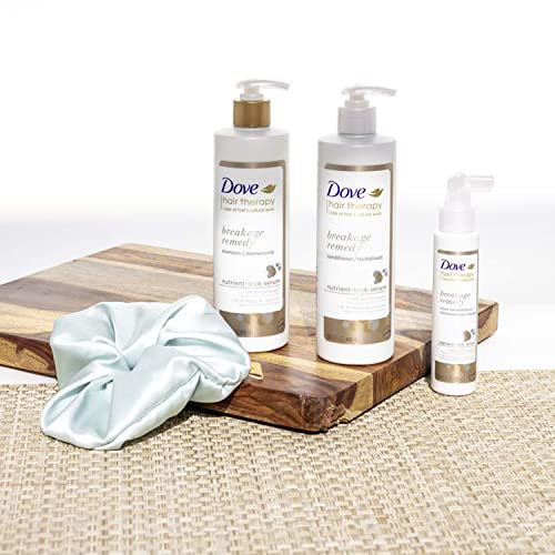 Dove Hair Therapy Shampoo, Conditioner and 7-in-1 Hairspray for Damaged Hair Breakage Remedy with Nutrient-Lock Serum