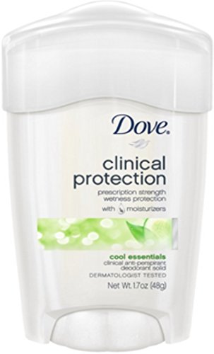 Dove Clinical Protection Anti-Perspirant Deodorant Solid, Cool Essentials 1.70 oz (Pack of 3)