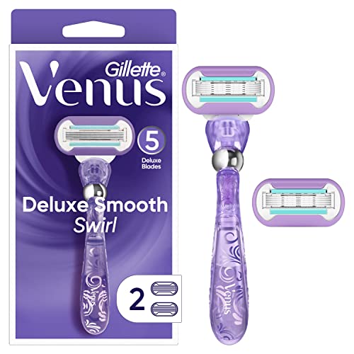 Gillette Venus Extra Smooth Swirl Women's Razor - 1 Handle + 2 Refills (Packaging May Vary)