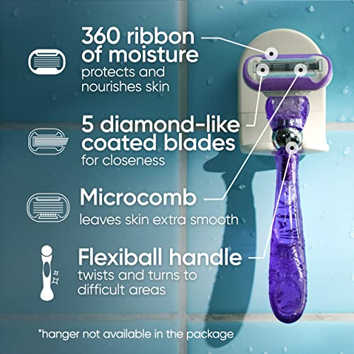 Gillette Venus Extra Smooth Swirl Women's Razor - 1 Handle + 2 Refills (Packaging May Vary)