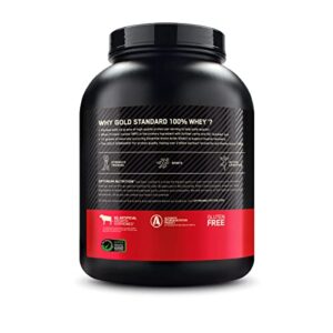 Optimum Nutrition Gold Standard 100% Whey Protein Powder, Delicious Strawberry, 5 Pound (Packaging May Vary)